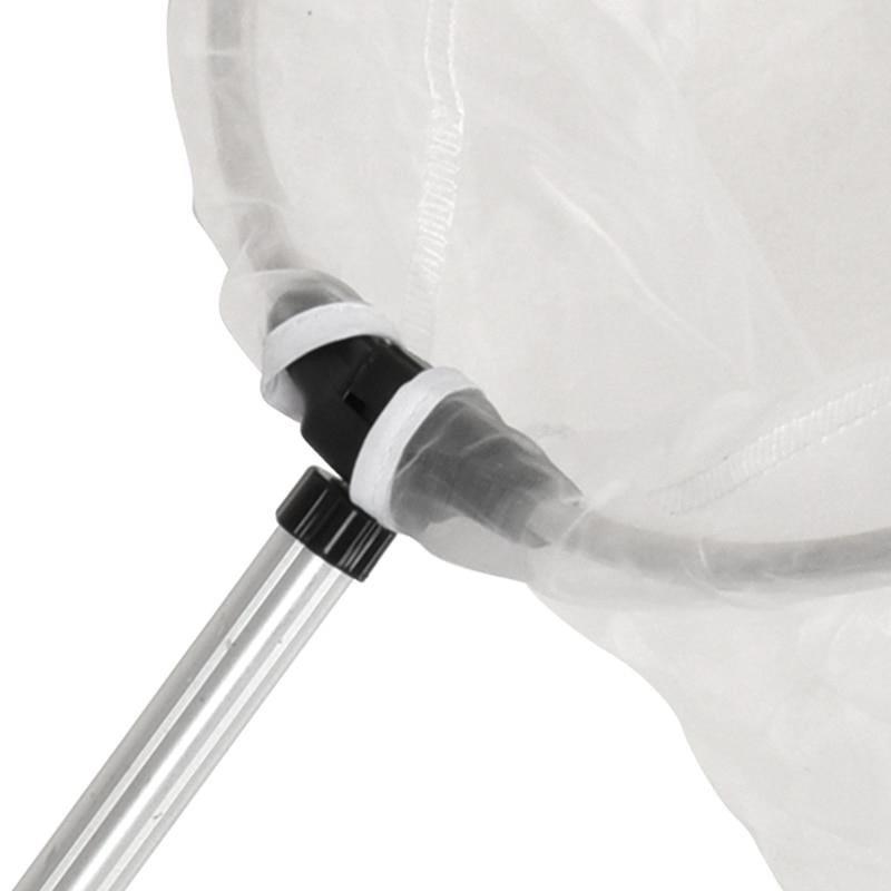 Nailoninis tinklas su vabzdžių gaudymo tinkleliu žuvims su teleskopine ...